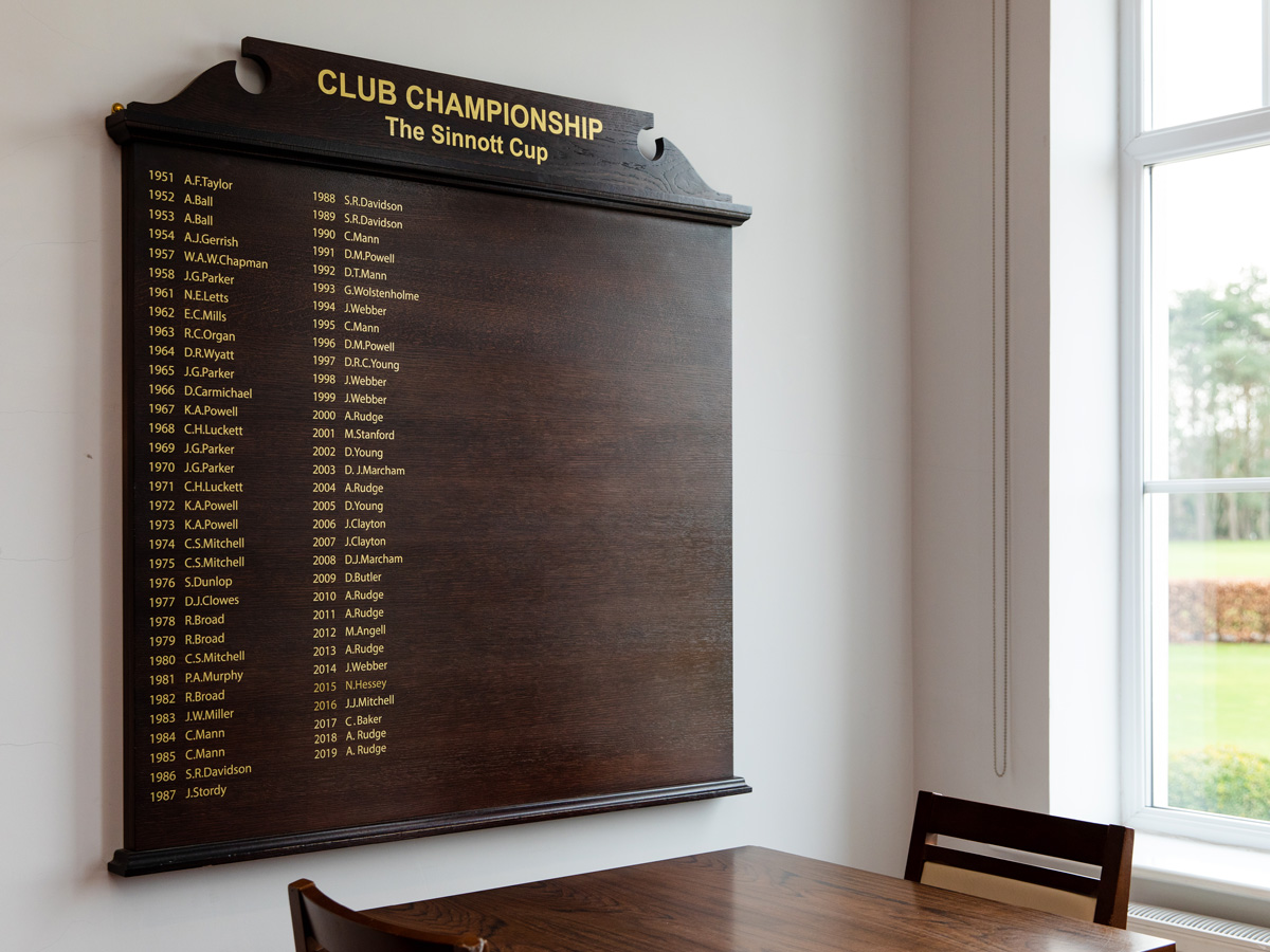 Wooden Honours Boards | Free Design Service | Signet Signs Ltd